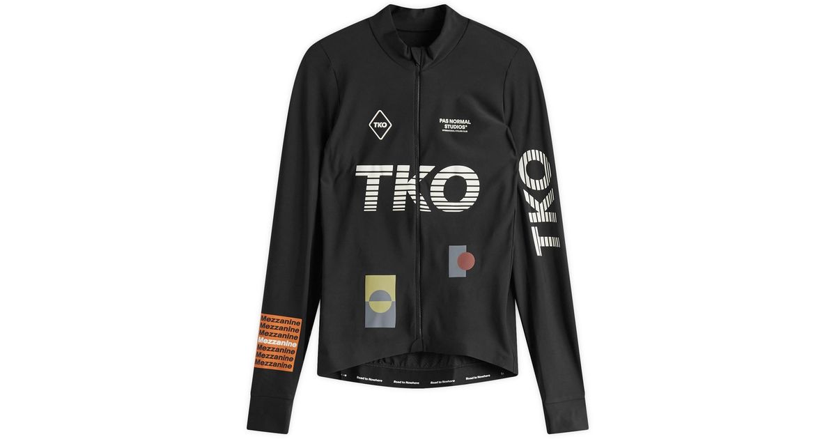 Pas Normal Studios T.K.O. Mechanism Long Sleeve Jersey in Black for Men ...