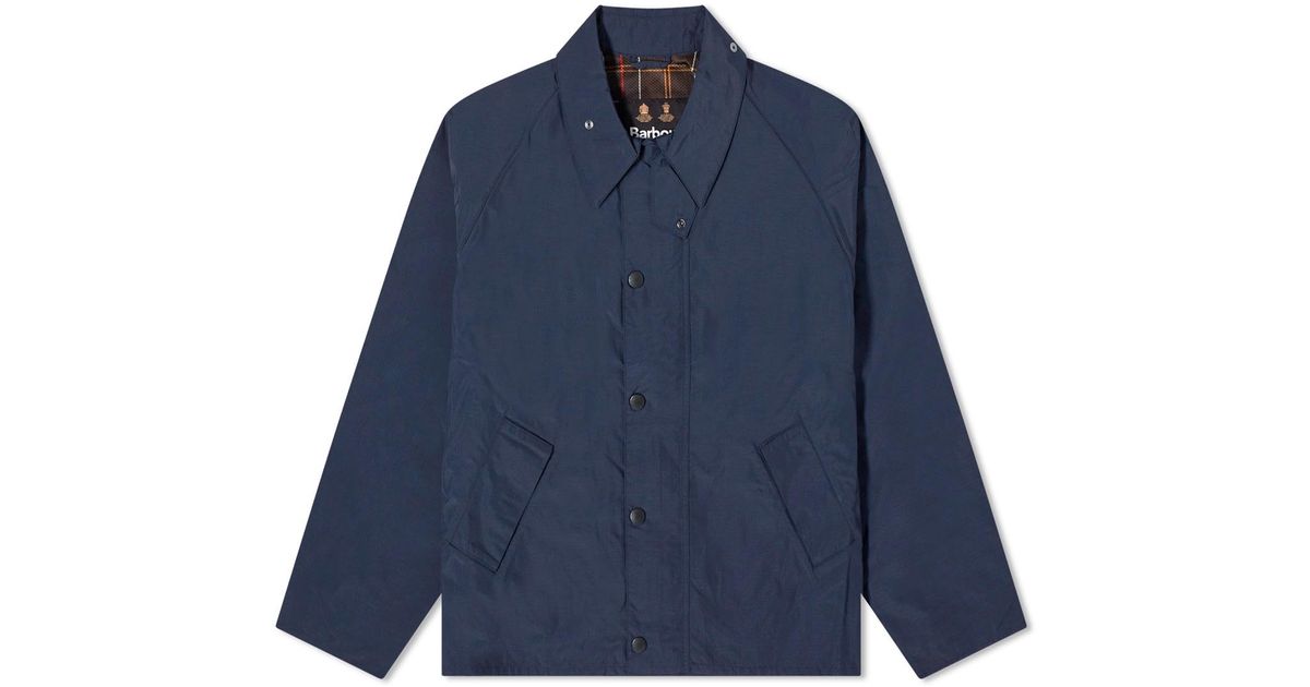 Barbour Os Transport Showerproof Jacket in Blue for Men | Lyst