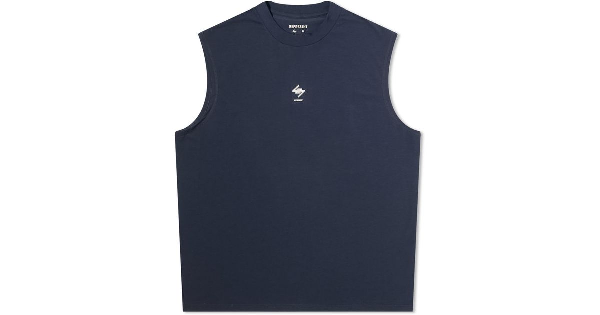 Represent 247 Oversized Tank in Blue for Men | Lyst