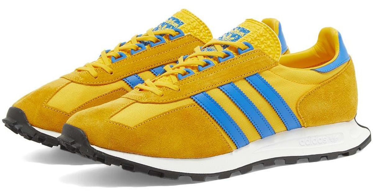 adidas Racing 1 Gold & Blue in Yellow for Men | Lyst
