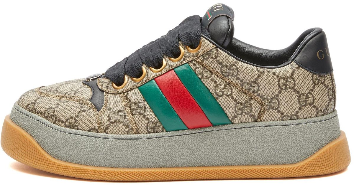Gucci Double Screener Sneakers in Blue for Men | Lyst