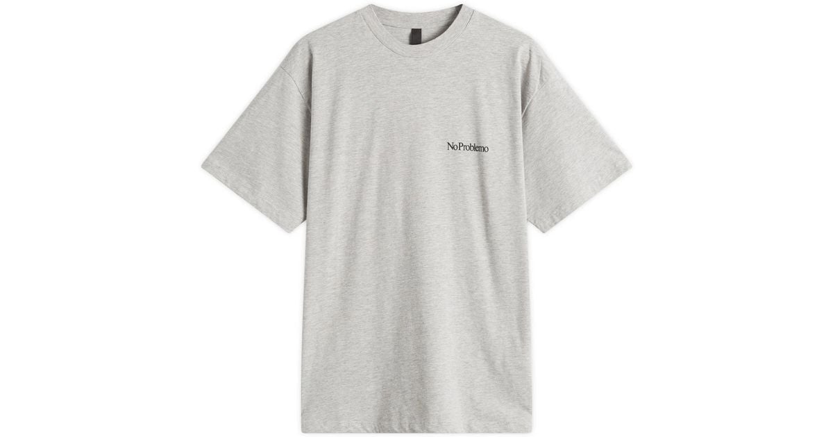 No Problemo Mini Problemo Ss T-Shirt in Gray for Men | Lyst