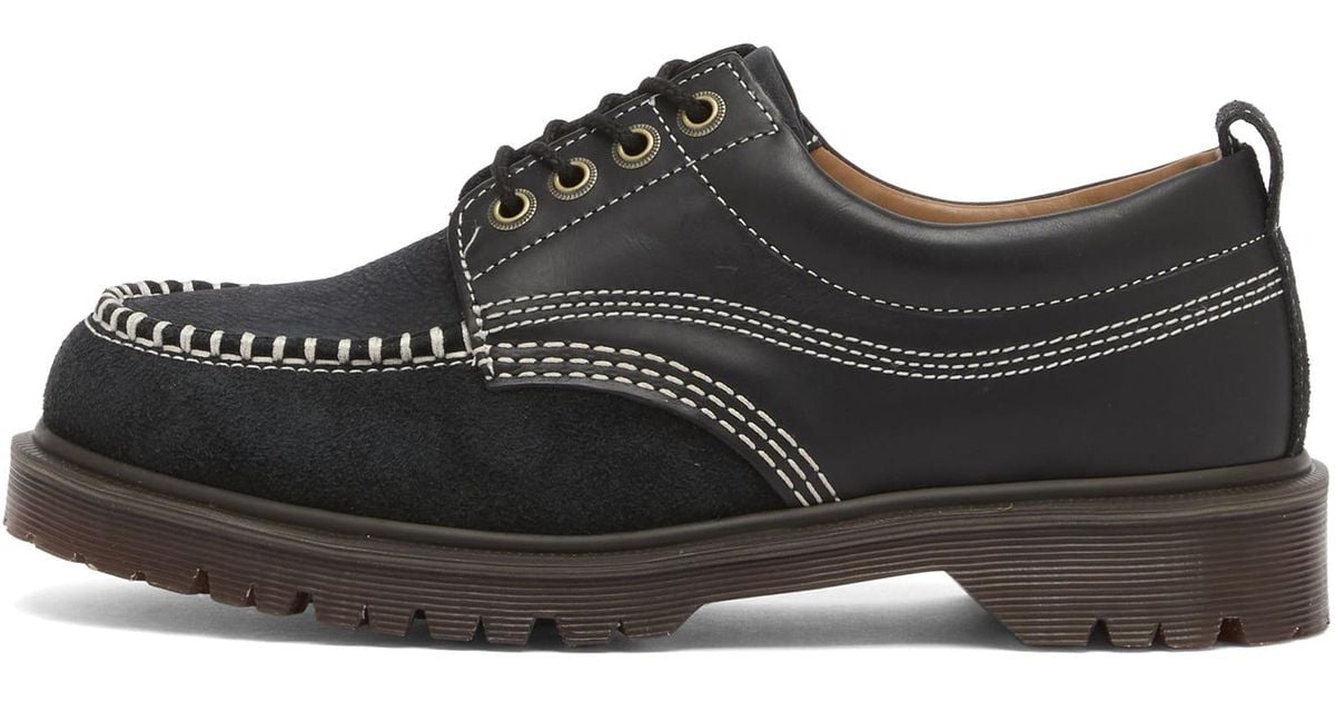 Dr. Martens Lowell 4 Eye Shoe in Black | Lyst