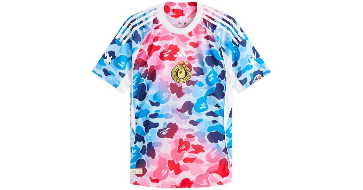 adidas X Bape Jersey in Blue for Men | Lyst UK