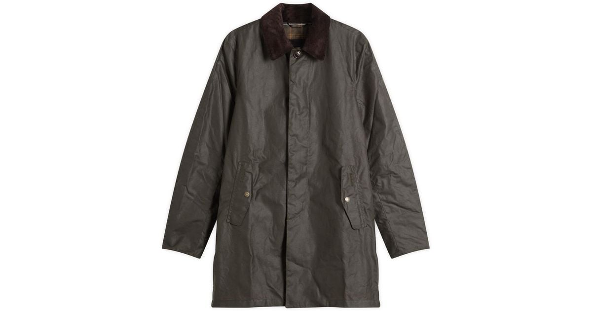 Barbour X Baracuta Tyne Wax Coat in Black for Men | Lyst