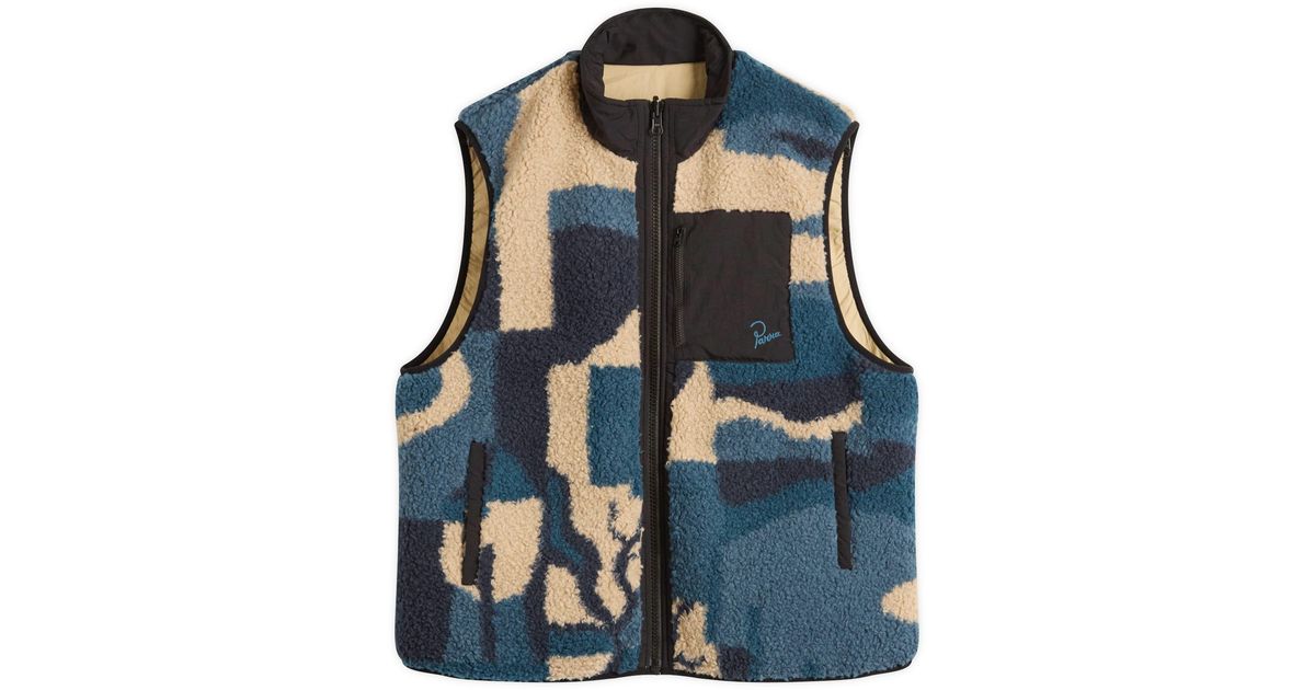 by Parra Infinite Bird Reversible Vest in Blue for Men | Lyst
