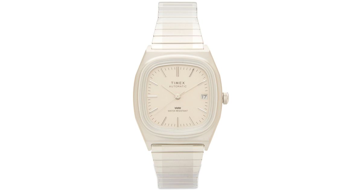 Timex Automatic 1983 E-Line Reissue 34Mm Watch in Natural | Lyst