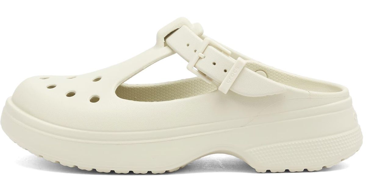 Crocs™ Classic Mary Jane Clog in Natural | Lyst