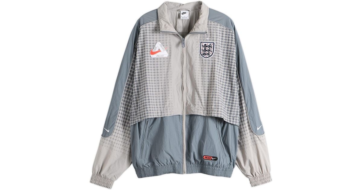 Nike X Palace England Track Jacket in Grey for Men | Lyst UK