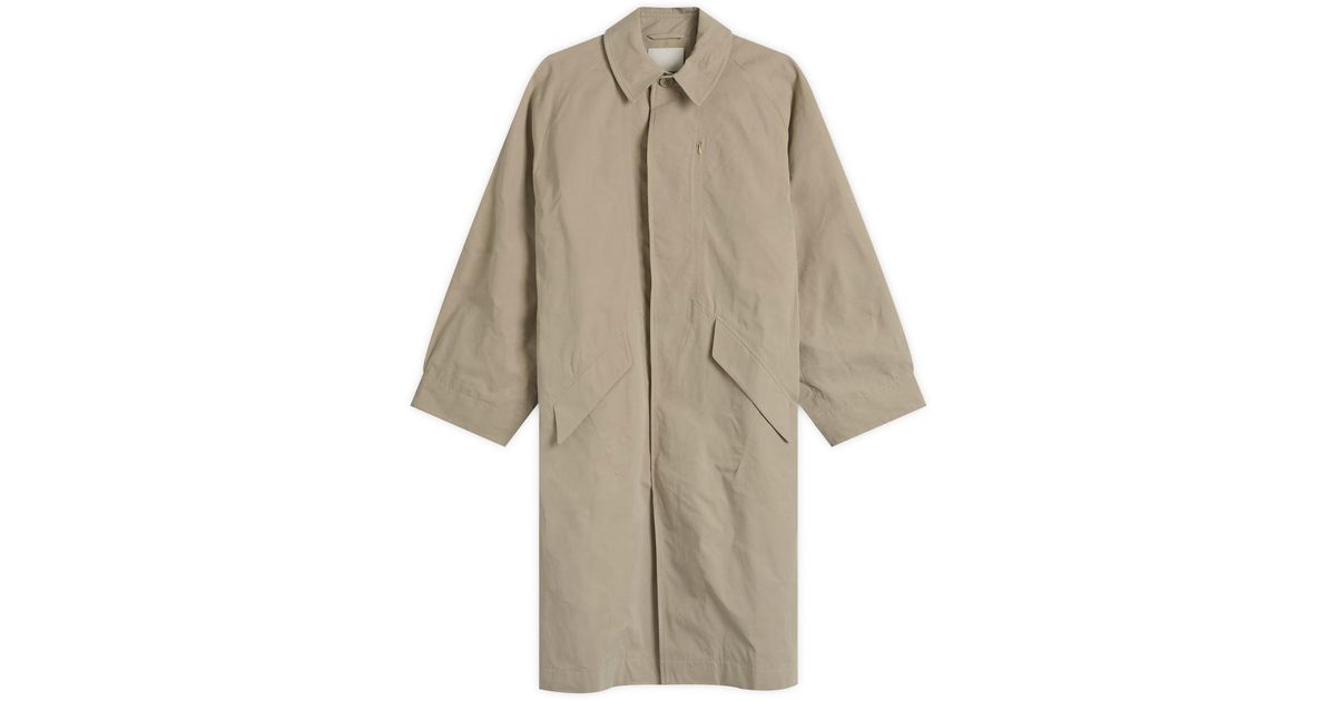 YMC Tyrell Trench Coat in Natural | Lyst