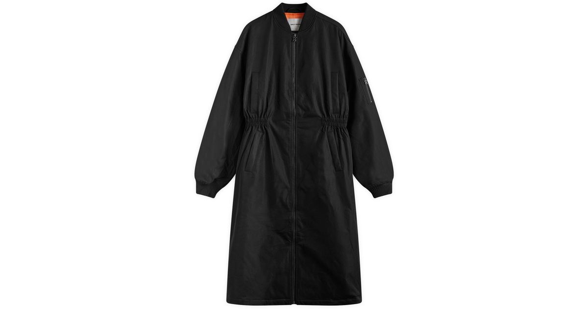 Daily Paper Oversized Long Bomber Jacket in Black | Lyst