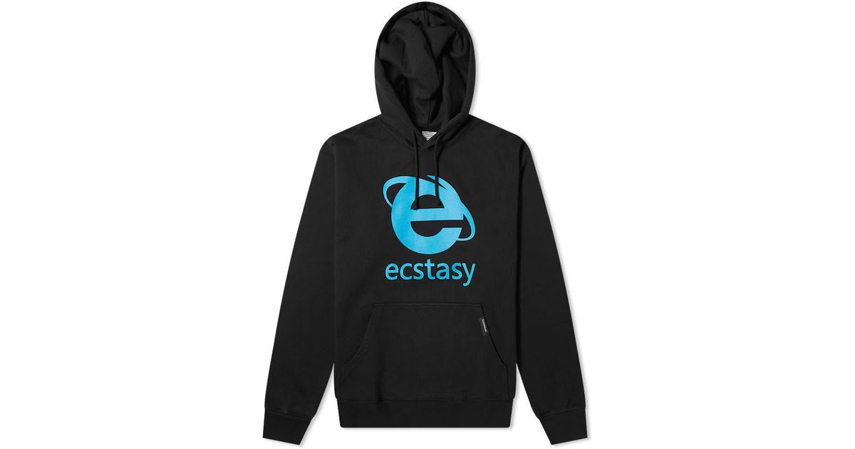 Vetements Cotton Ecstasy Oversized Hoody in Black for Men - Lyst