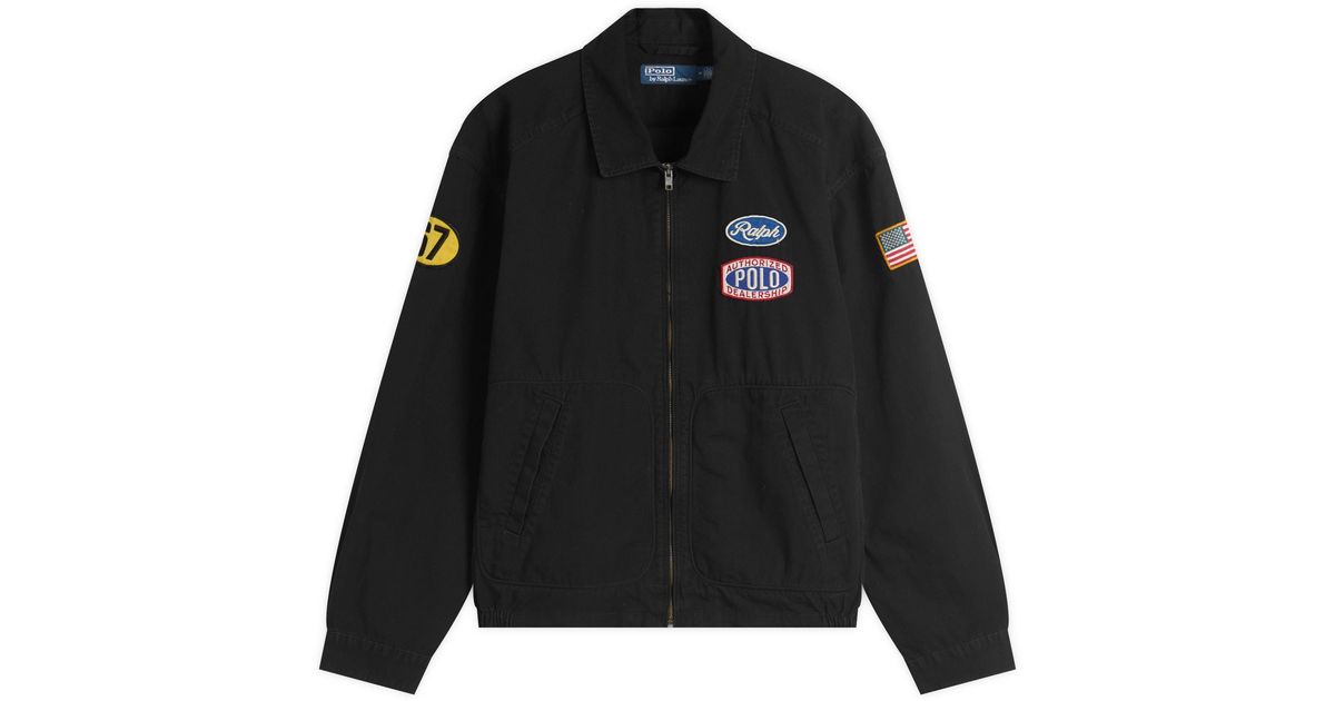 Polo Ralph Lauren Ralph's Garage Work Jacket in Black for Men | Lyst