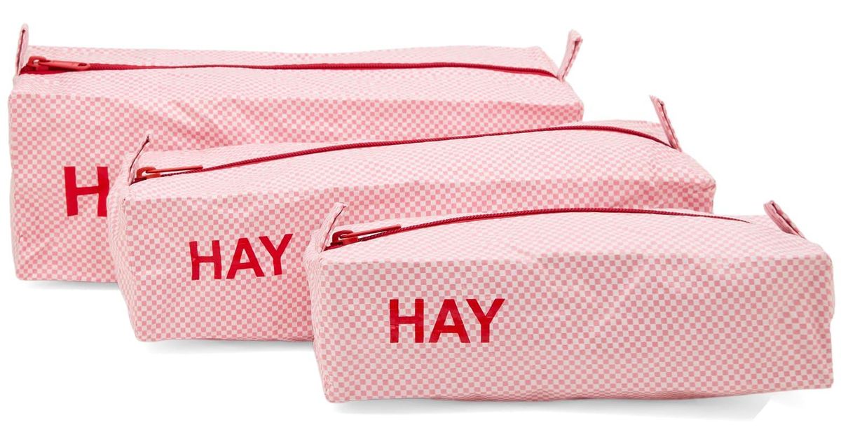 Hay Candy Mono Wash Bag in Pink | Lyst UK