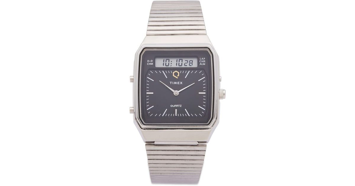 Timex Q 1982 Reissue Ana-Digi Watch in Metallic | Lyst