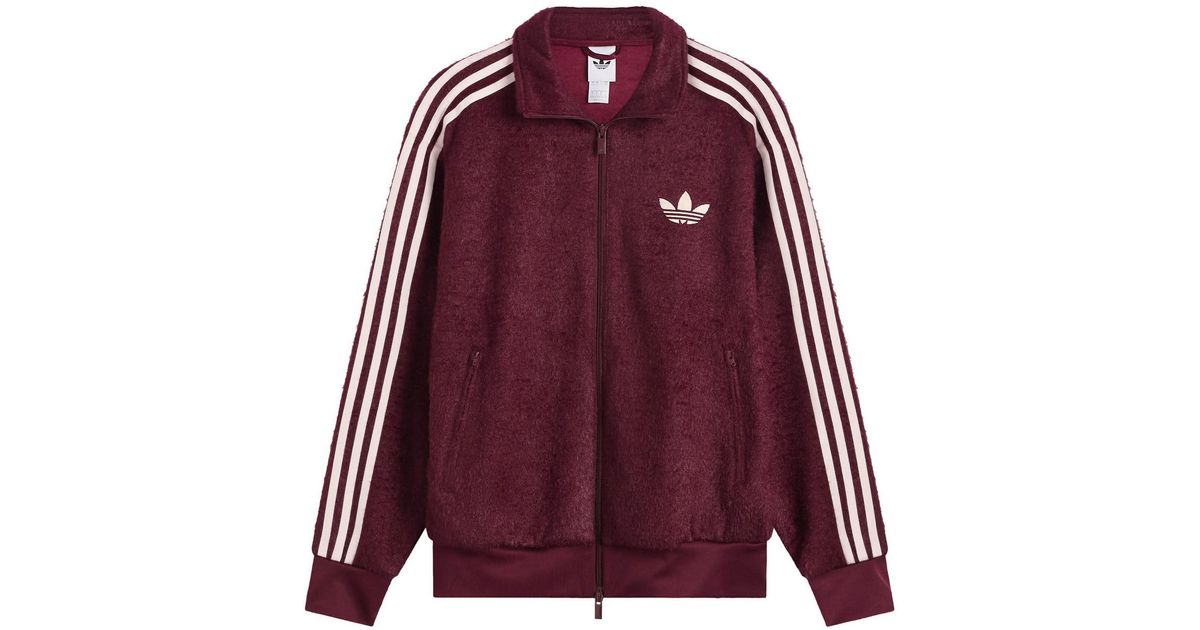 adidas Mohair Firebird Track Top in Purple | Lyst