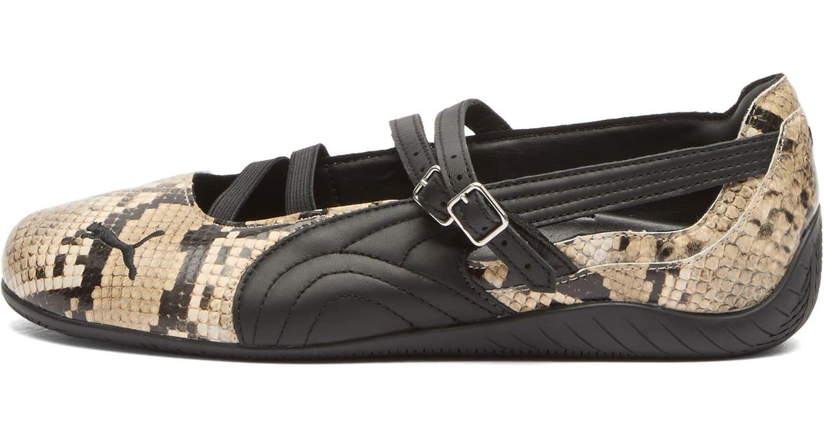 PUMA Speedcat Ballet Snake Sneaker in Black | Lyst