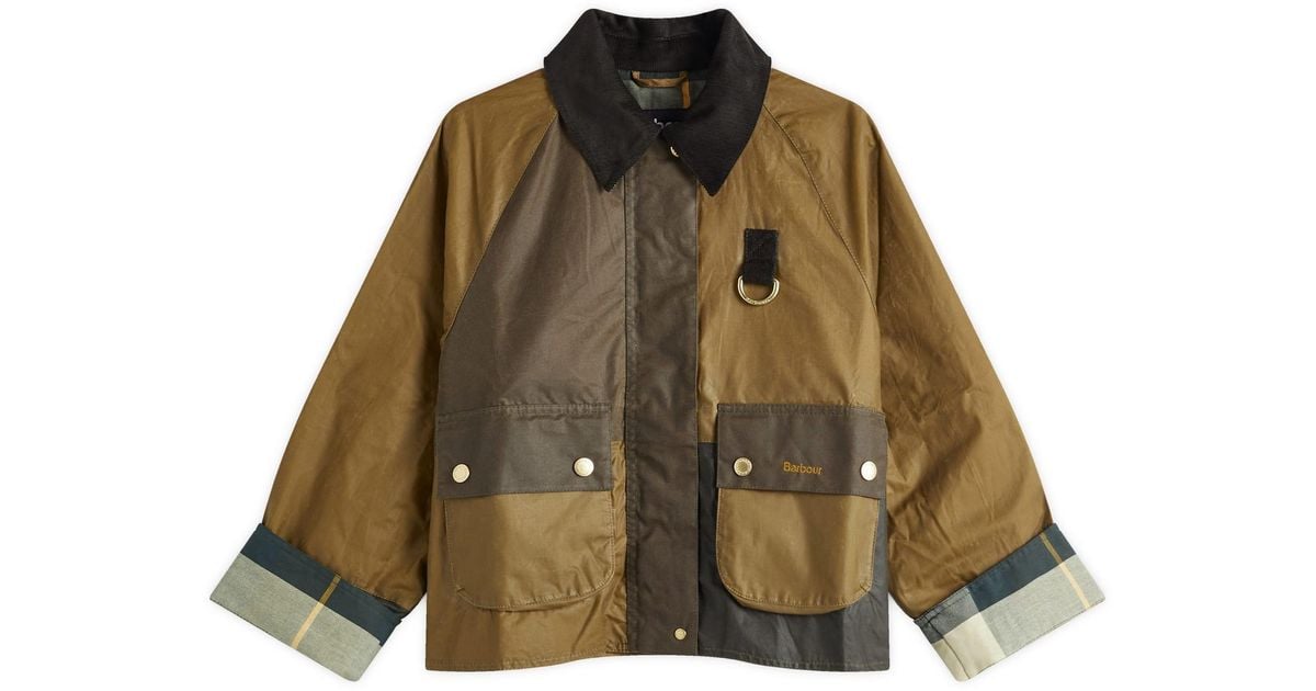 Barbour Alma Wax Jacket in Green | Lyst