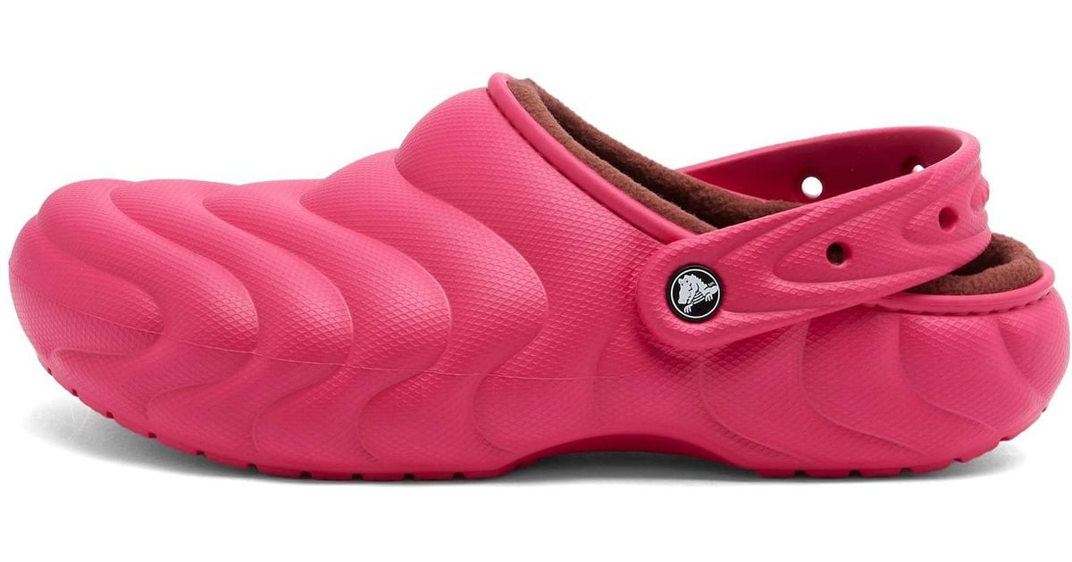 Crocs™ Classic Lined Overpuff Clog in Pink | Lyst