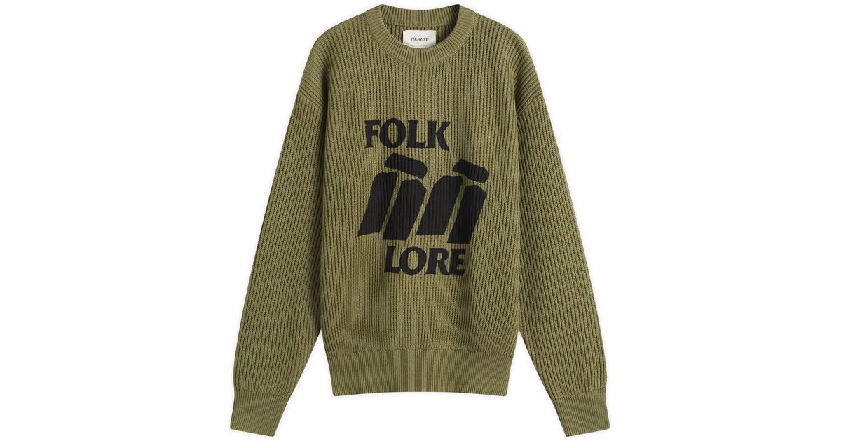 Heresy Ray's Knit Sweater in Green for Men | Lyst