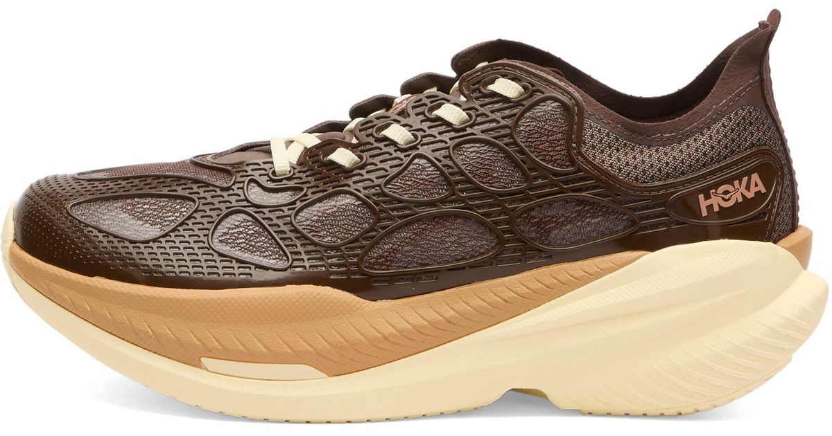 Hoka One One U Mach X Caged Sneaker in Brown | Lyst