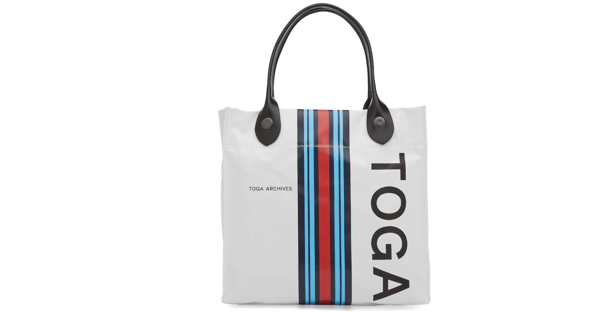 Toga Toga Logo Tote Bag Small in Blue | Lyst