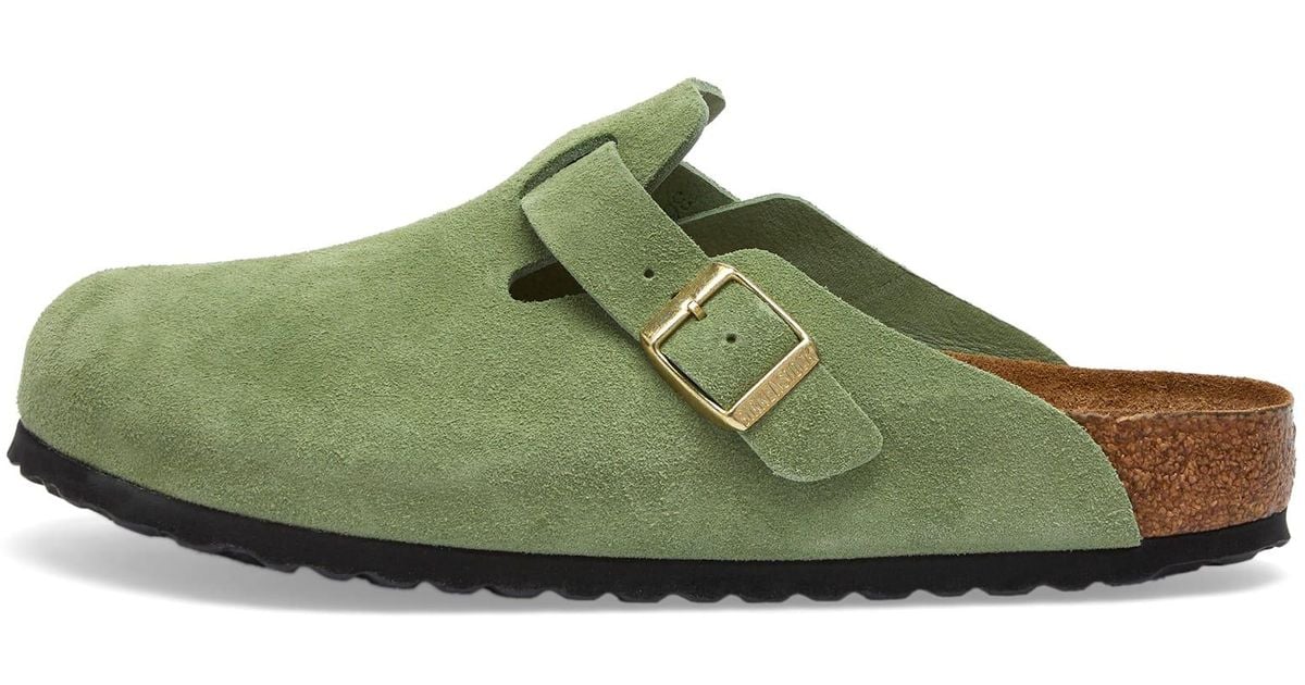 Birkenstock Boston Sfb Clog in Green | Lyst