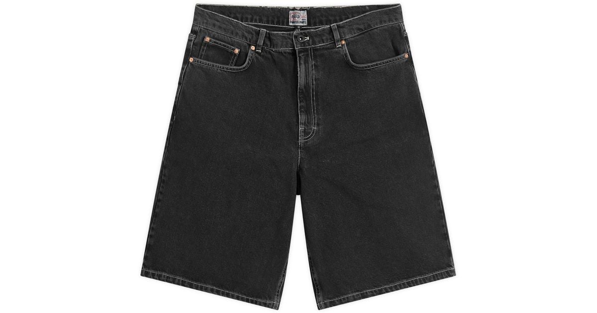 Stan Ray Wide 5 Denim Shorts in Black for Men | Lyst