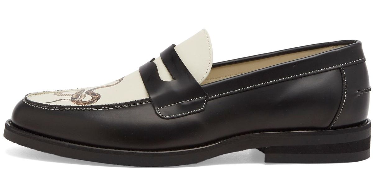 Duke & Dexter Wilde Scorpion Penny Loafer in Black for Men | Lyst