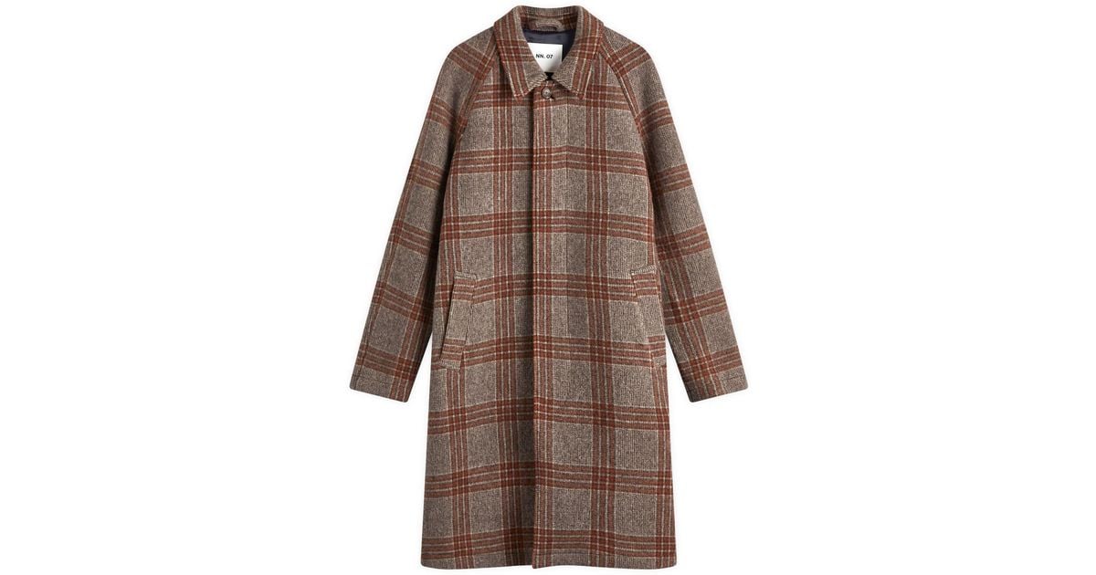 NN07 Rocko Wool Car Coat in Brown for Men | Lyst