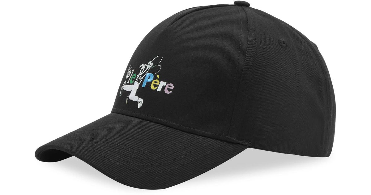 le PERE Charlie Logo Cap in Black for Men | Lyst