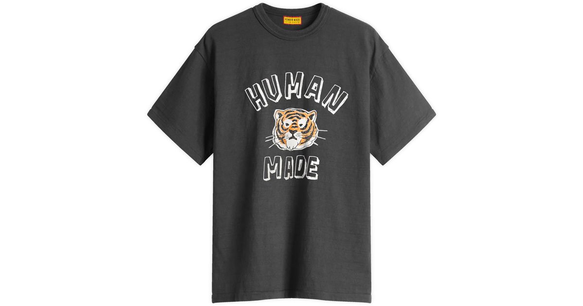 Human Made Drawn Tiger T-Shirt in Black for Men | Lyst UK