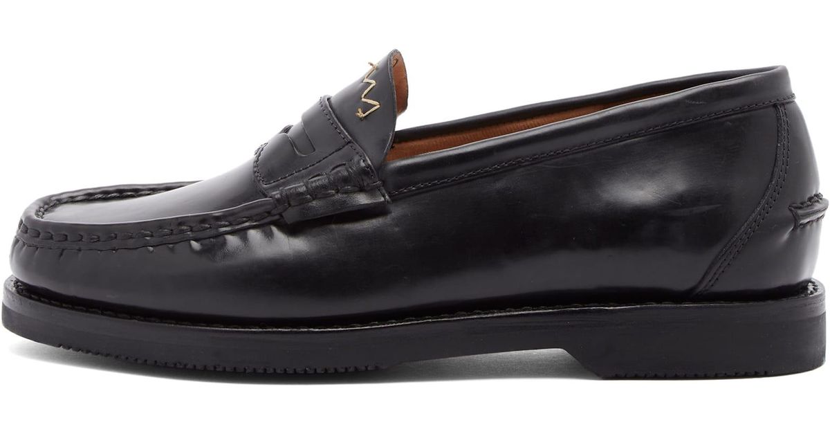 Visvim Fabro Folk Loafers in Black for Men | Lyst