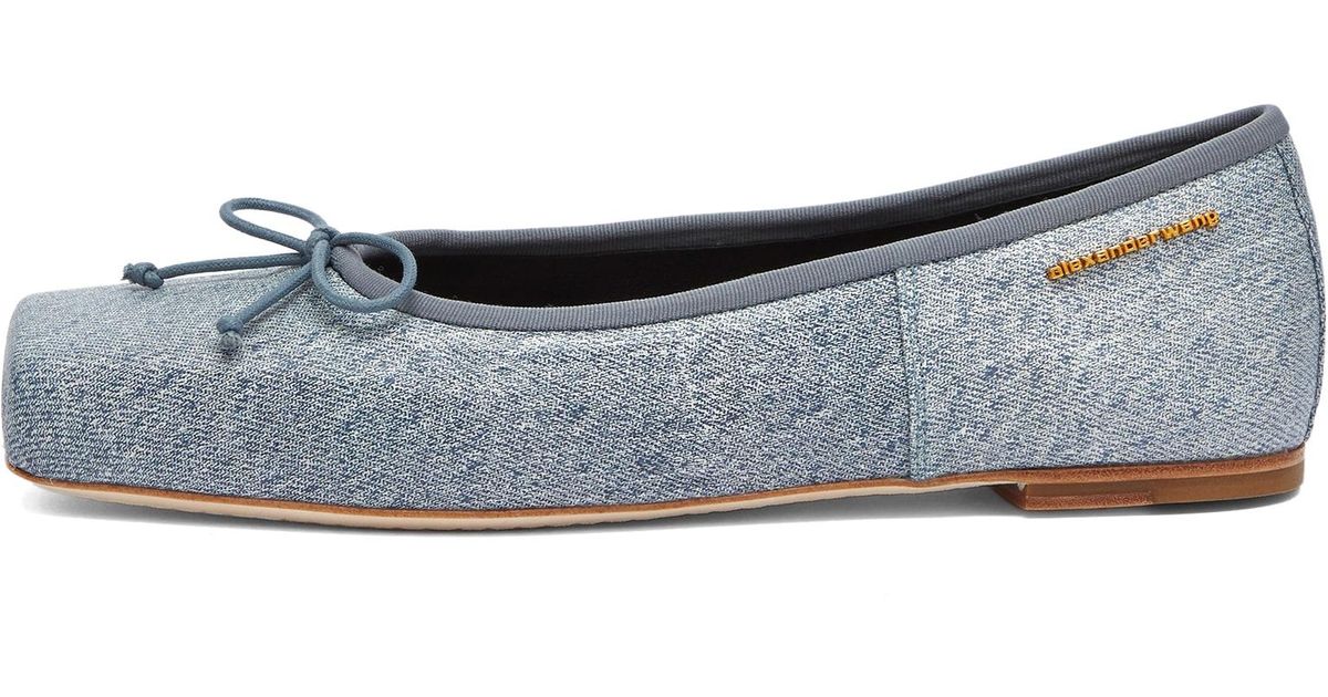 Alexander Wang Billie Flat Shoes in Blue | Lyst