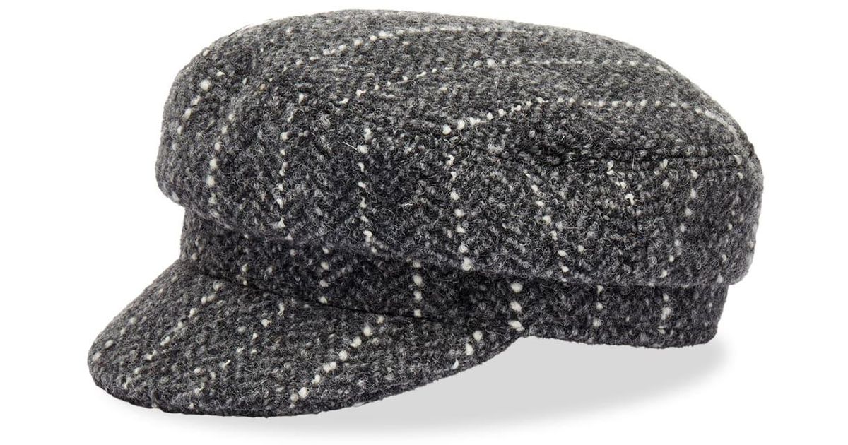 Isabel Marant Evie Paper Boy Cap in Gray | Lyst