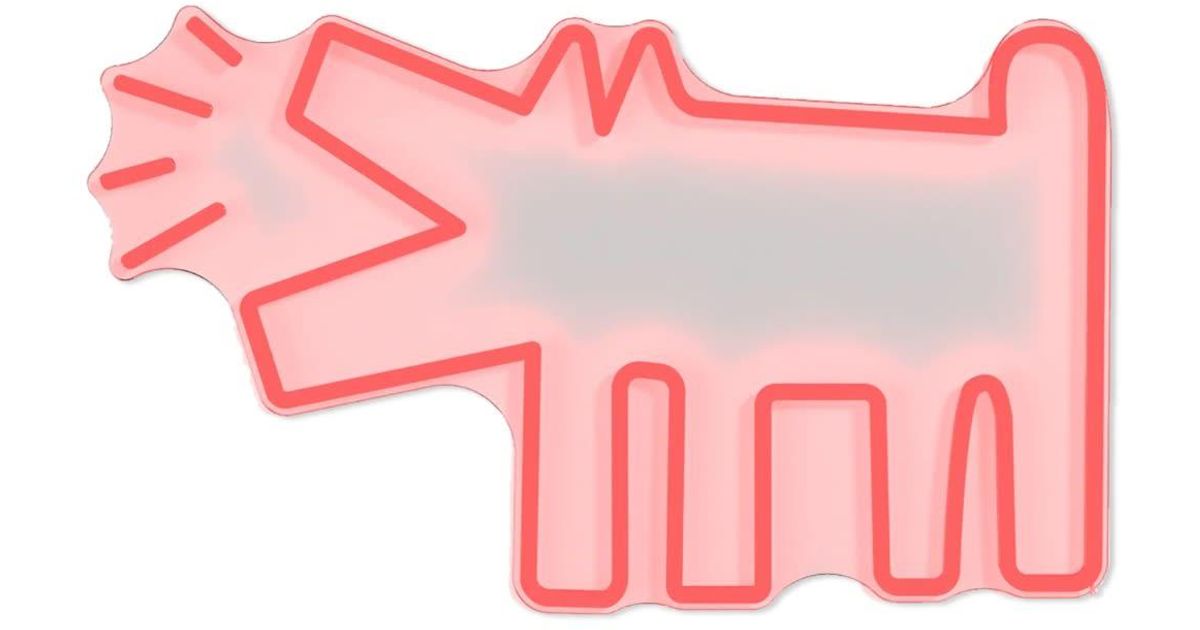 YELLOWPOP Barking Dog By Keith Haring Led Neon Sign in Pink | Lyst