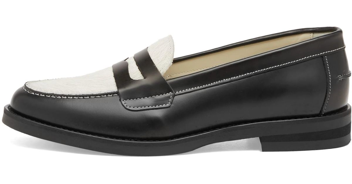 Duke & Dexter Wilde & Pony Penny Loafer in Black | Lyst