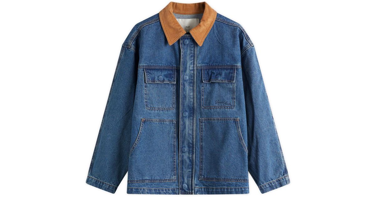 DUNST Vintage Denim Work Jacket in Blue | Lyst