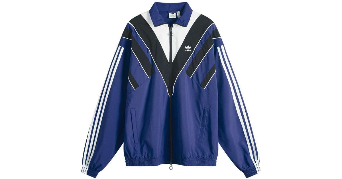 adidas Rasant Oversized Zip Off Track Top in Blue | Lyst