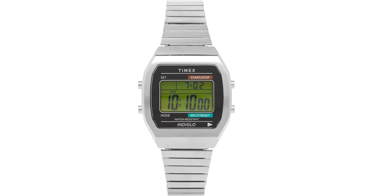 Timex T80 Digital Expansion Band 36Mm Watch in Metallic | Lyst