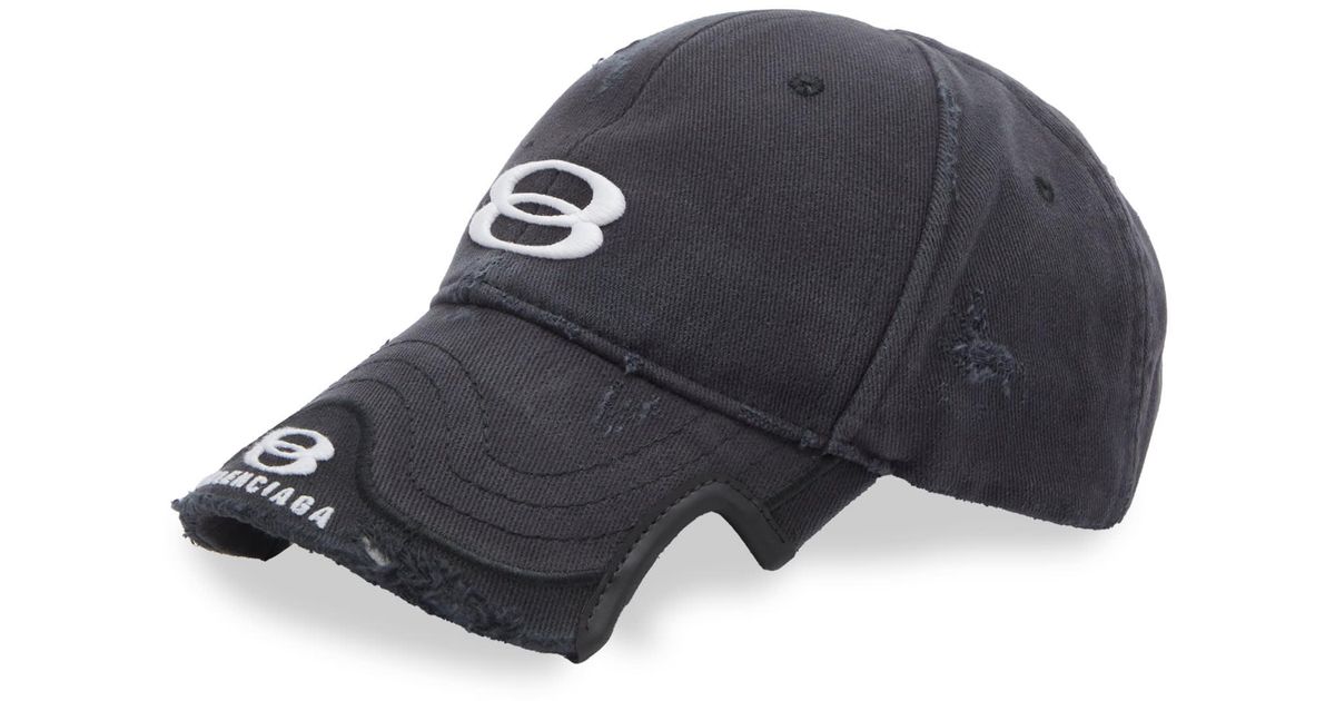 Balenciaga Double Unity Cap in Blue for Men | Lyst