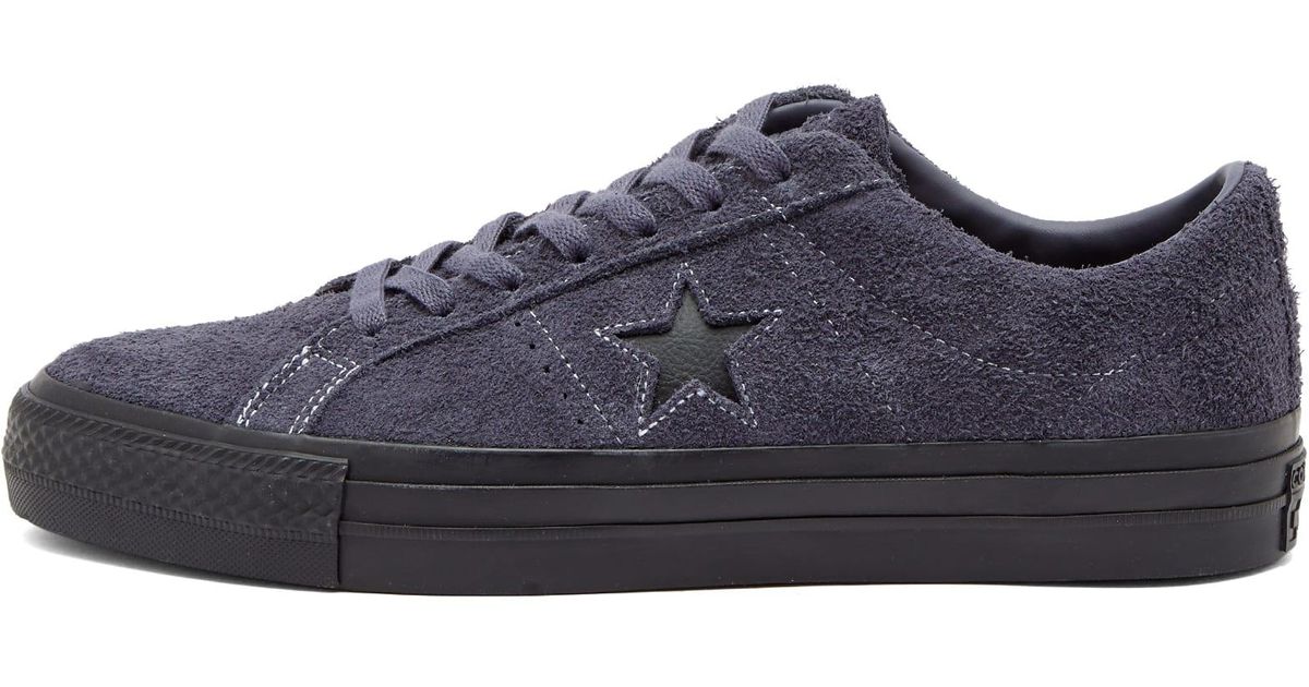 Converse Cons One Star Pro Shaggy Suede Sneakers in Blue for Men | Lyst UK