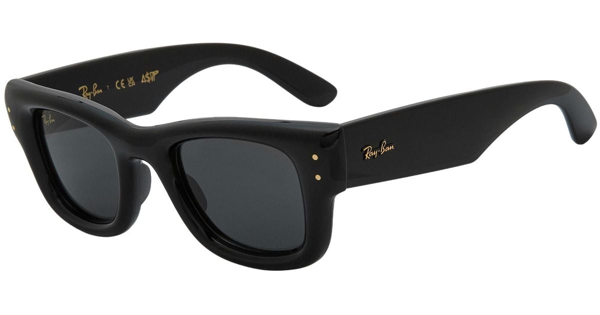 Ray-Ban X A$Ap Rocky Wayfarer Puffer Sunglasses in Black | Lyst UK