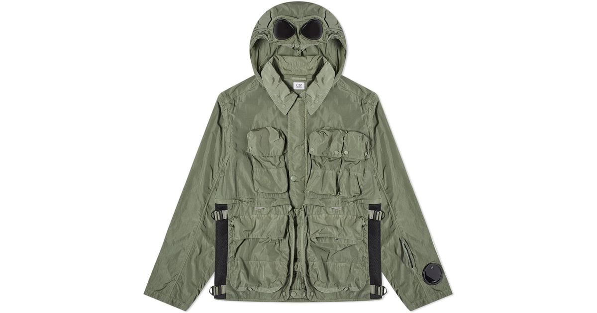 C.P. Company Chrome-R Goggle Utility Jacket in Green for Men | Lyst Canada