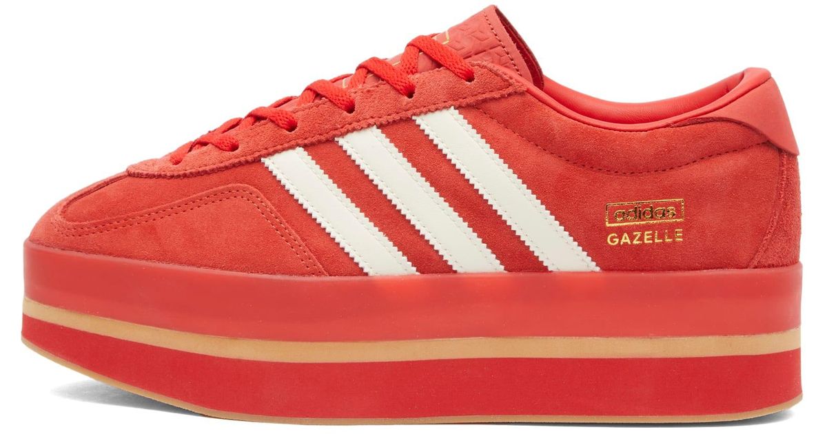 adidas Gazelle Stack W Sneaker in Red | Lyst