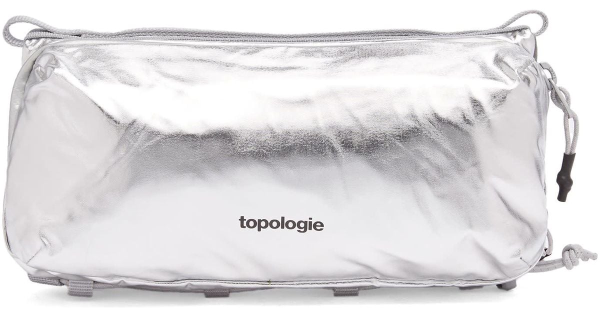 Topologie Bottle Sacoche Medium in Metallic | Lyst UK