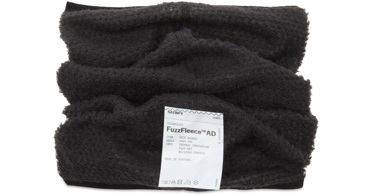 Satisfy Fuzzfleece Ad Neck Warmer in Black | Lyst UK