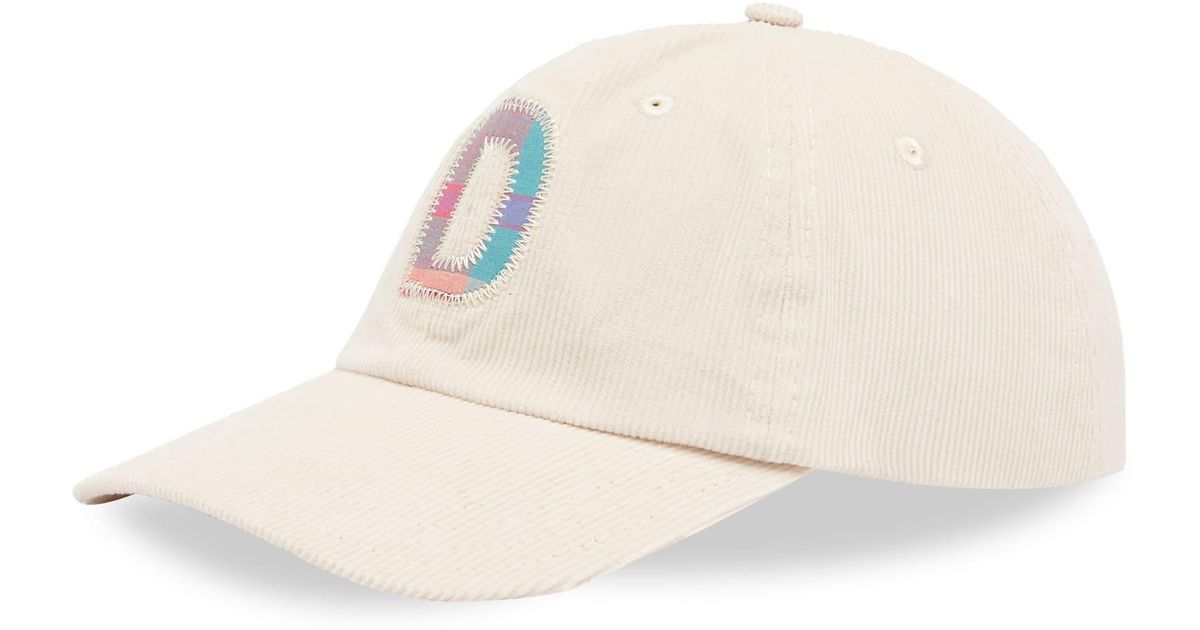 Drake's Applique Logo Linen Baseball Cap in Natural for Men | Lyst