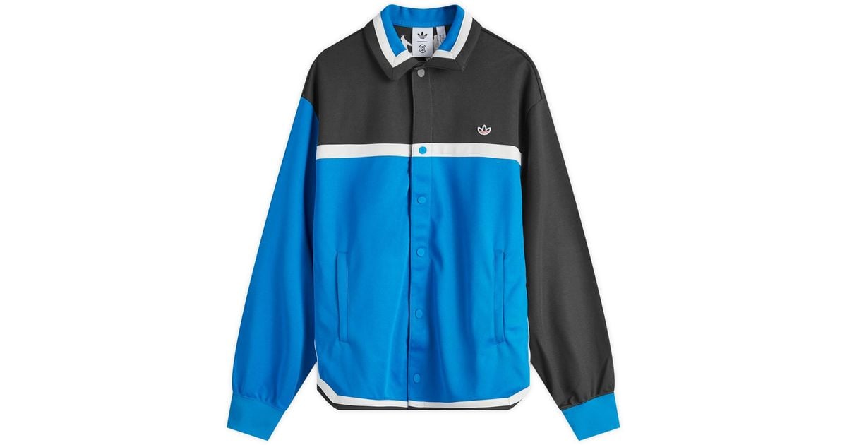 adidas X Clot Woven Jacket in Blue for Men | Lyst