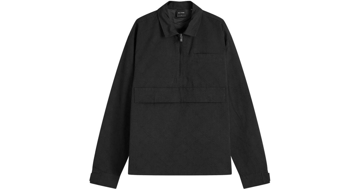 Daily Paper Treasure Monogram Anorak in Black for Men | Lyst